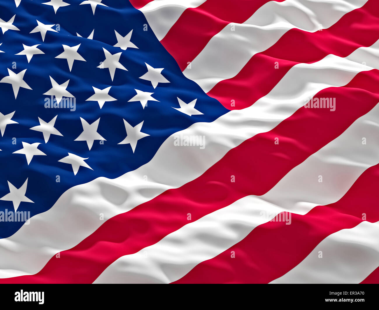 American flag waving isolated hi-res stock photography and images - Alamy