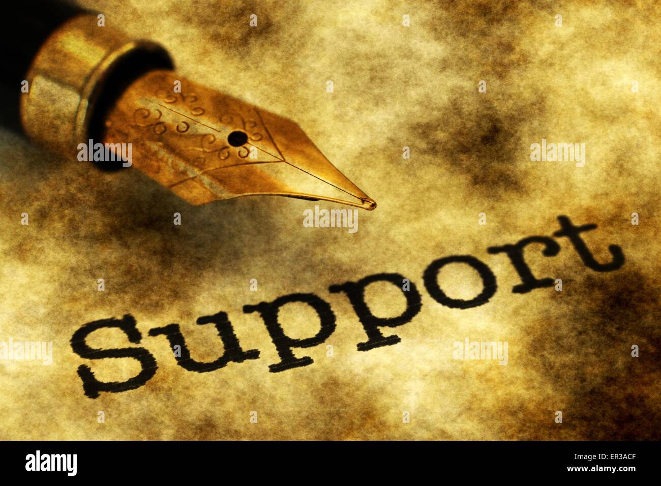 Support and pen concept Stock Photo - Alamy