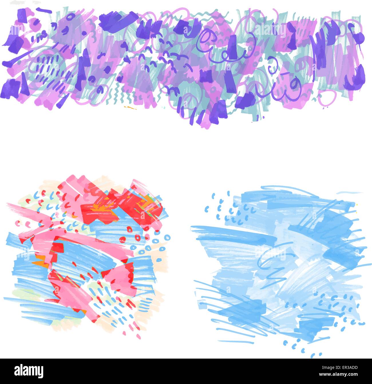 Hand-drawn marker stains Stock Vector Image & Art - Alamy