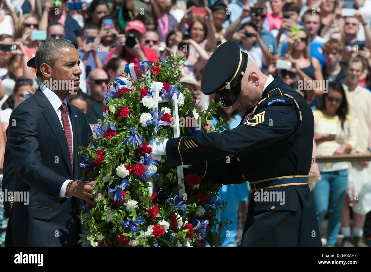 U.S. President Barack Obama during a wreath ceremony at the Tomb of the ...