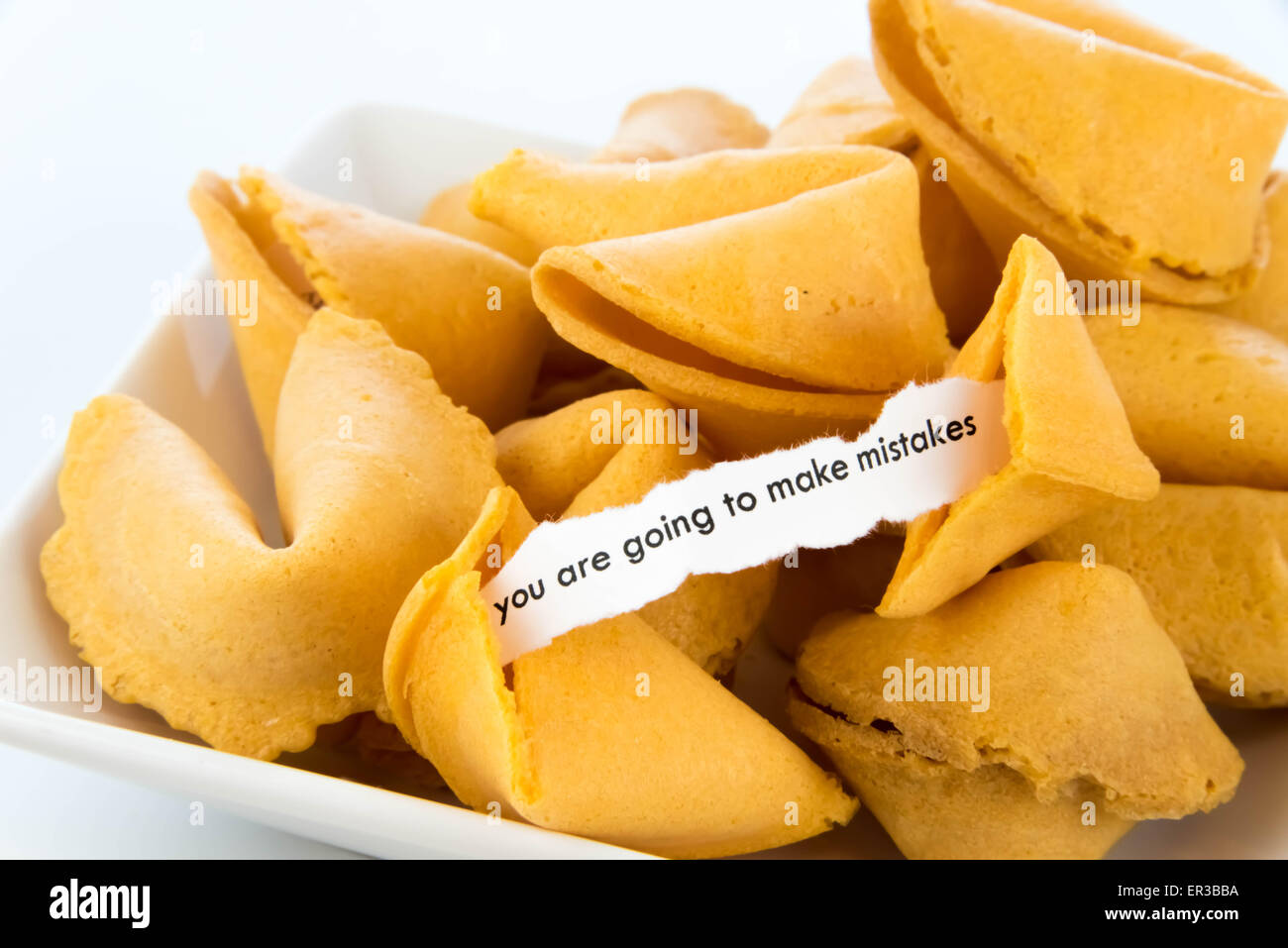 open fortune cookie with strip of white paper - YOU ARE GOING TO MAKE ...