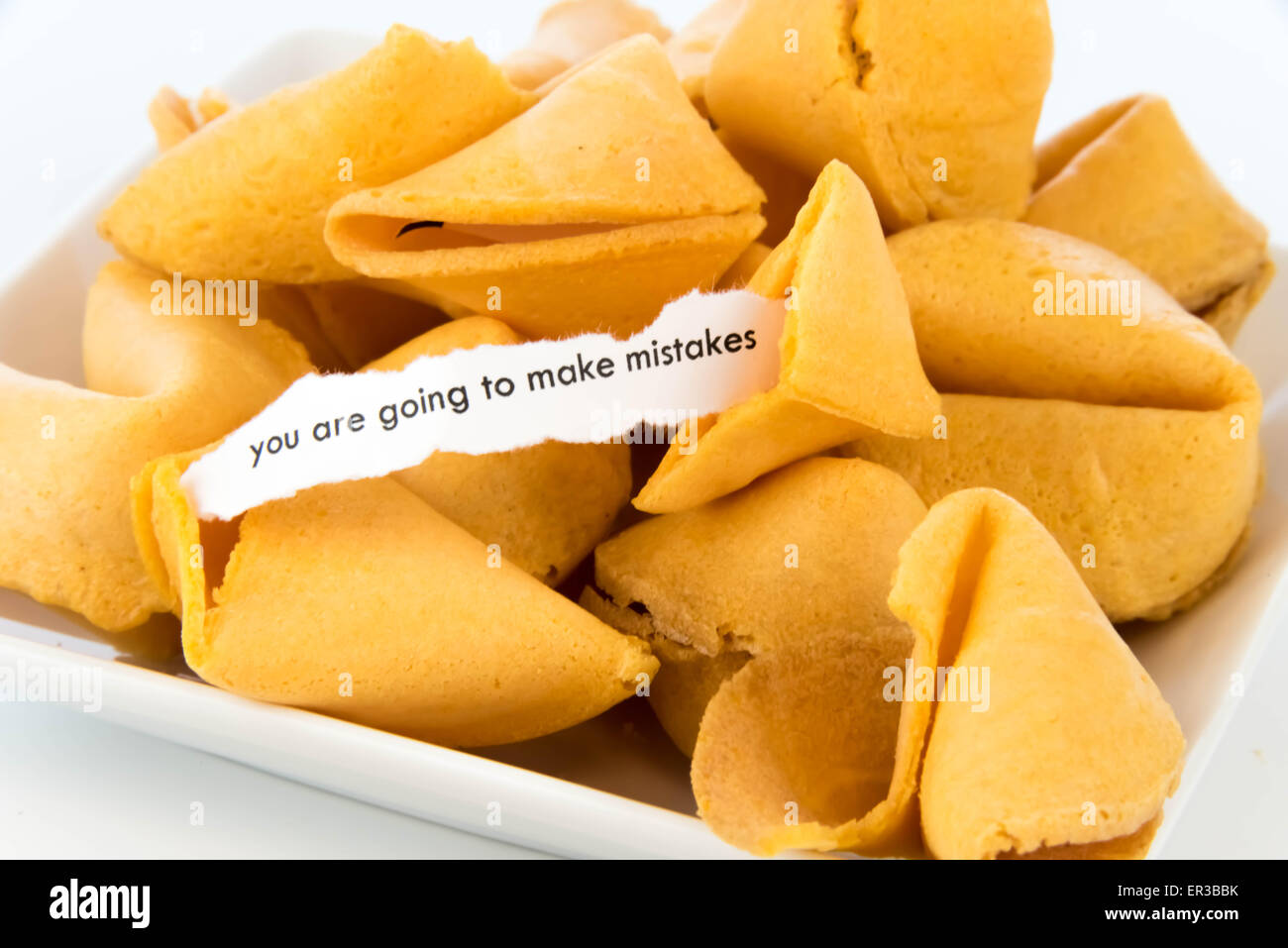 open fortune cookie with strip of white paper - YOU ARE GOING TO MAKE ...