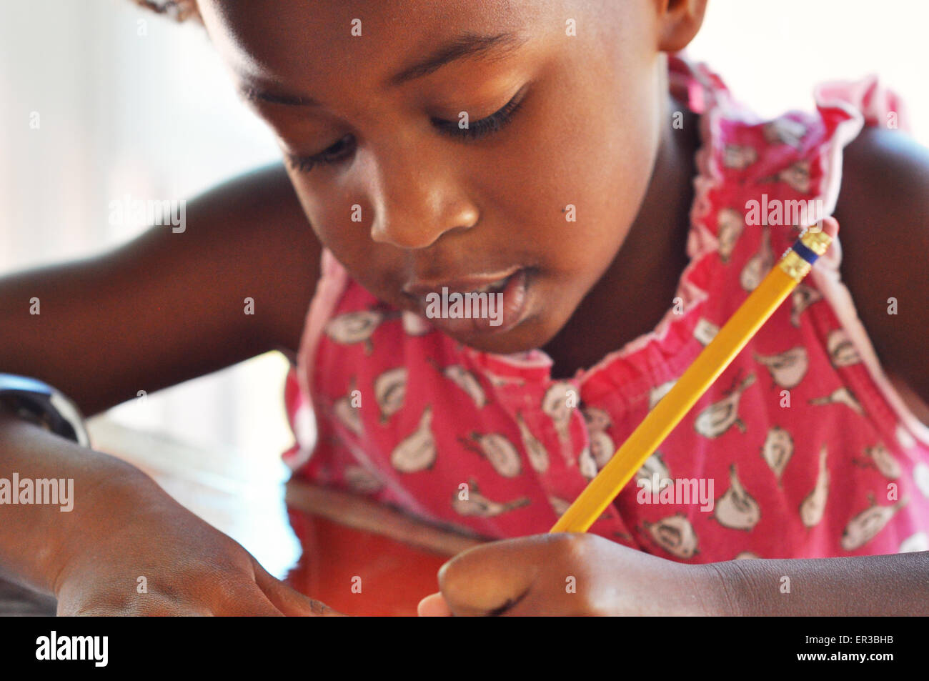 African american girl studying home hi-res stock photography and images ...