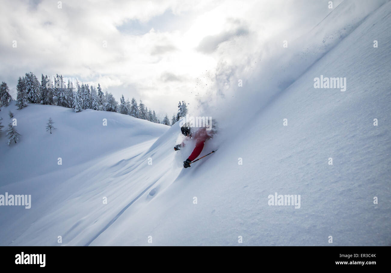 Man Powder Skiing High Resolution Stock Photography and Images - Alamy
