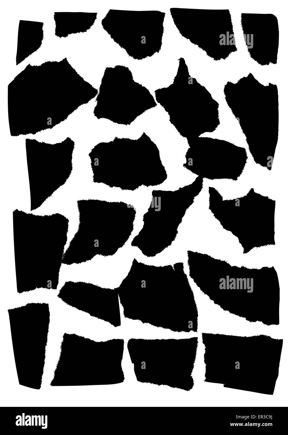 Vector mask looks like tattered paper - scraps of paper Stock Vector ...
