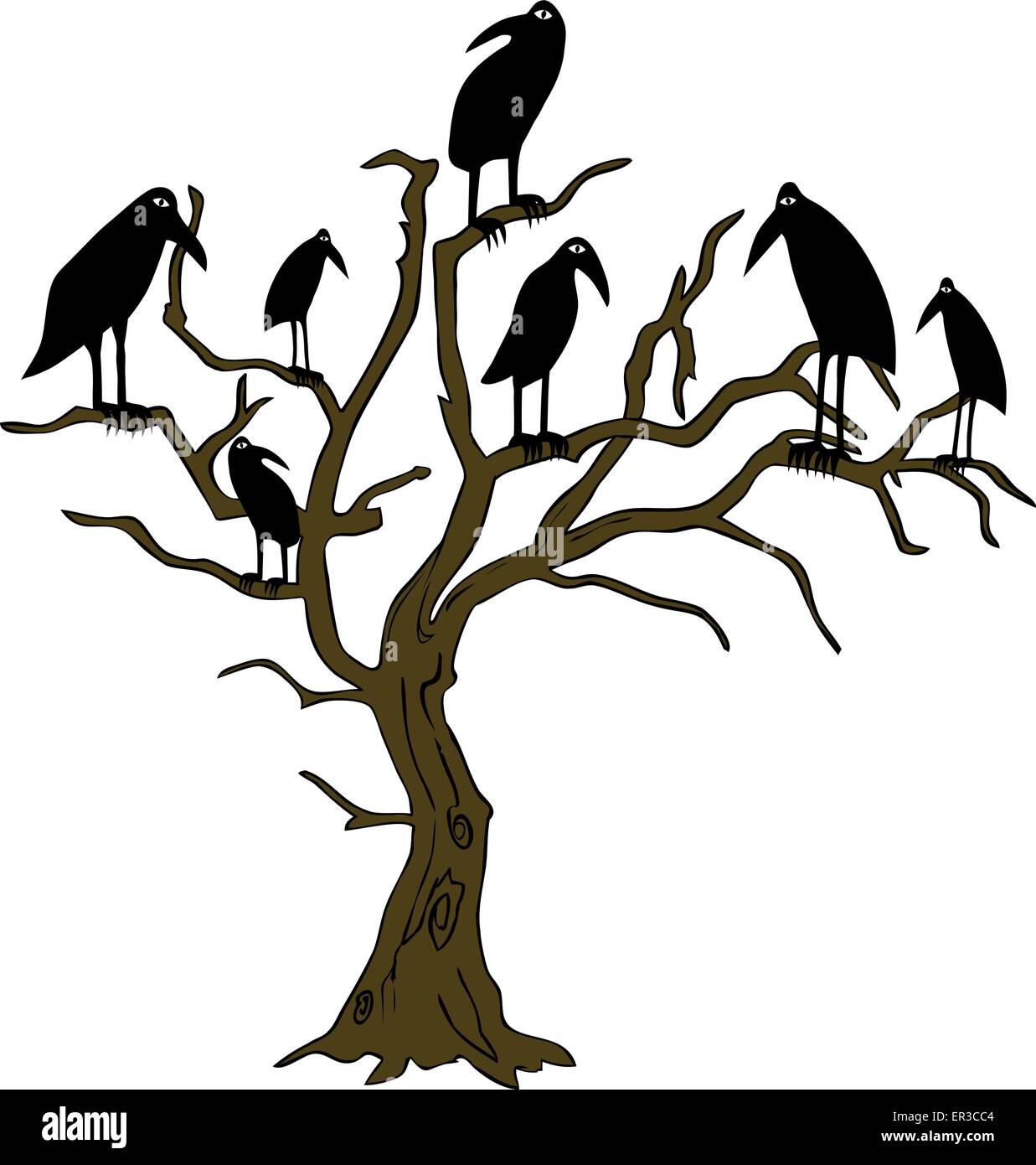 Raven vector vectors hi-res stock photography and images - Alamy