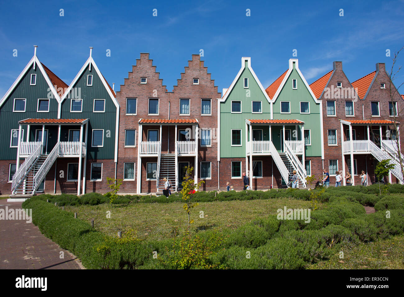 traditional Dutch houses in Volendam, the Netherlands Stock Photo - Alamy