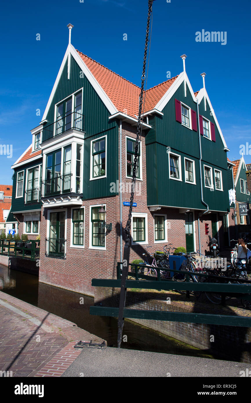 traditional Dutch houses in Volendam, the Netherlands Stock Photo - Alamy