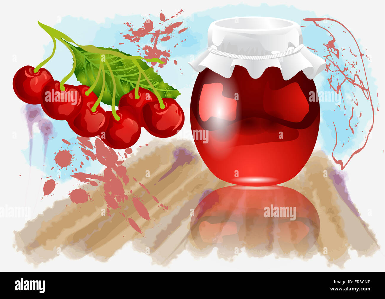 Cherry jell hi-res stock photography and images - Alamy