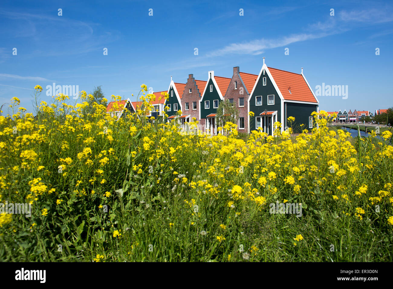 traditional Dutch houses in Volendam, the Netherlands Stock Photo - Alamy