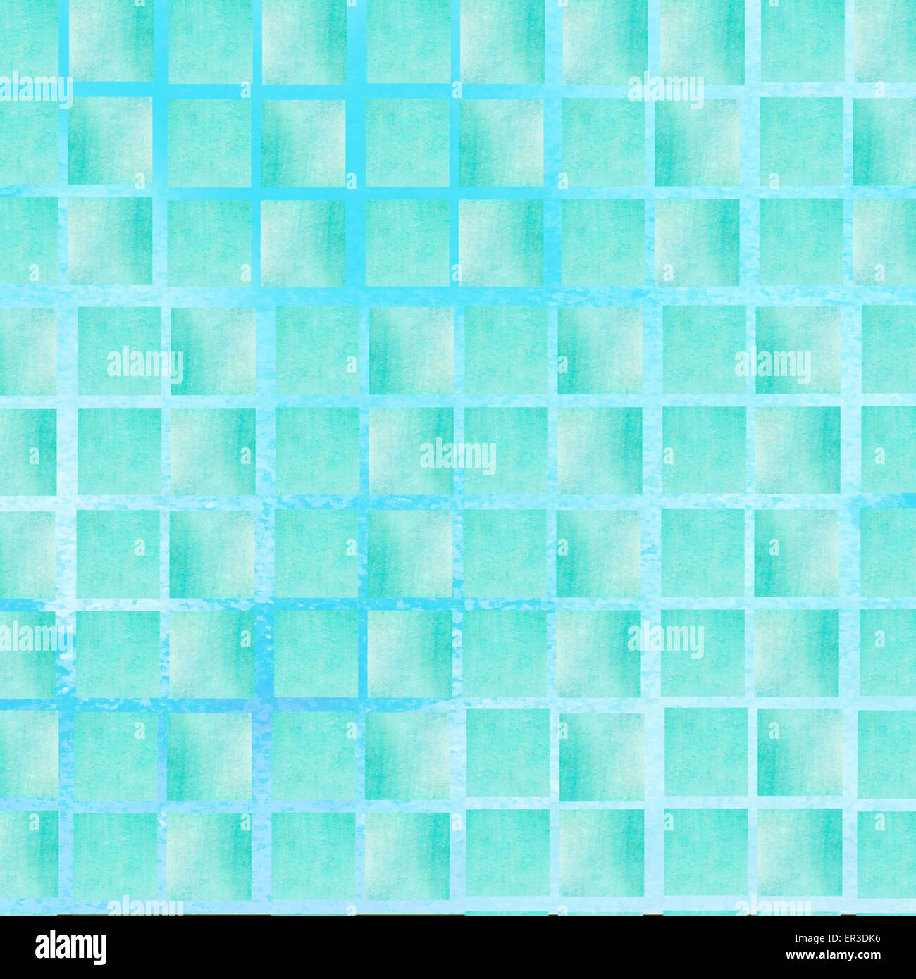 geometric squares on turquoise watercolored texture - abstract graphic ...