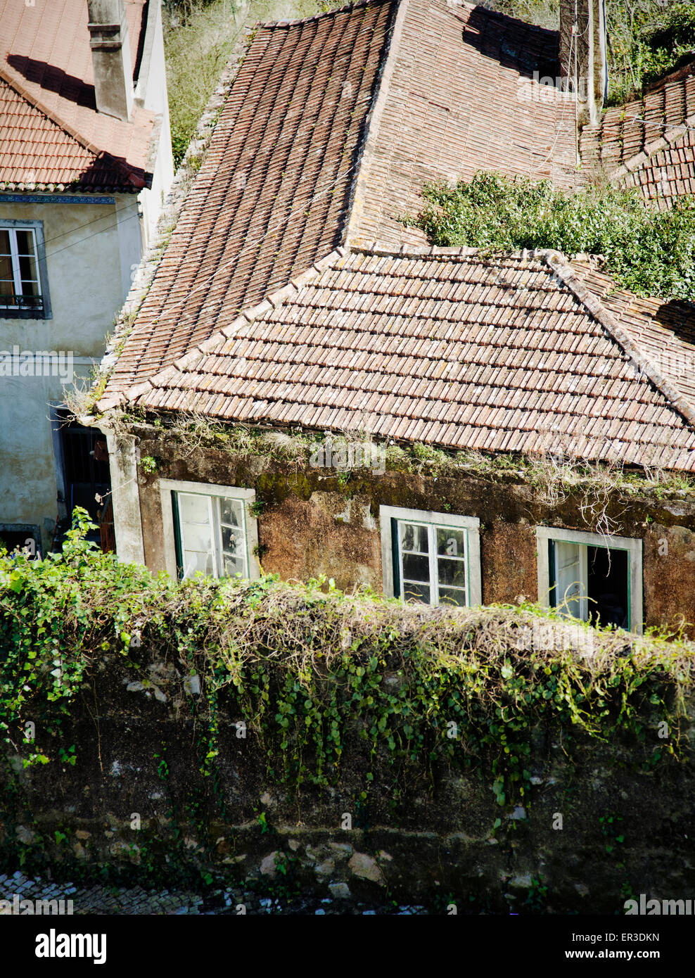Rural Cottage Perspective in Sintra - Portugal Stock Photo - Alamy