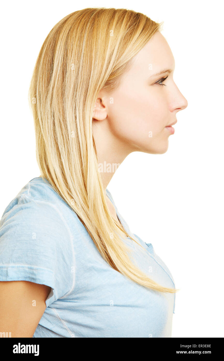 Woman sideways hi-res stock photography and images - Alamy
