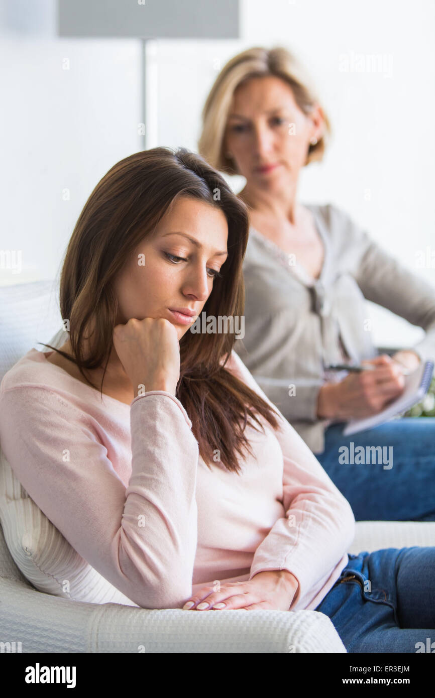 Two women having a conversation Stock Photo - Alamy