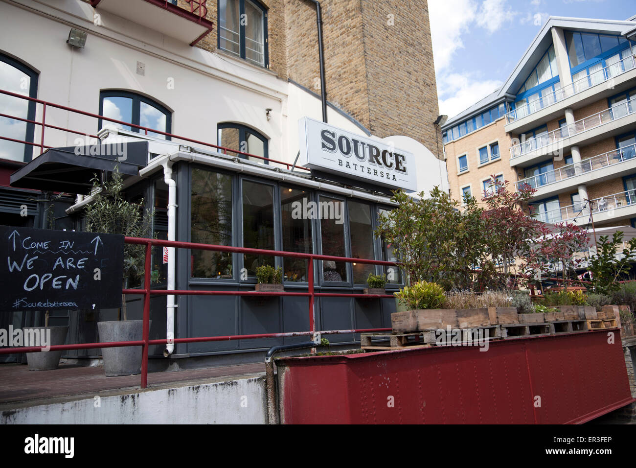 The Source Restaurant in Battersea - London UK Stock Photo - Alamy