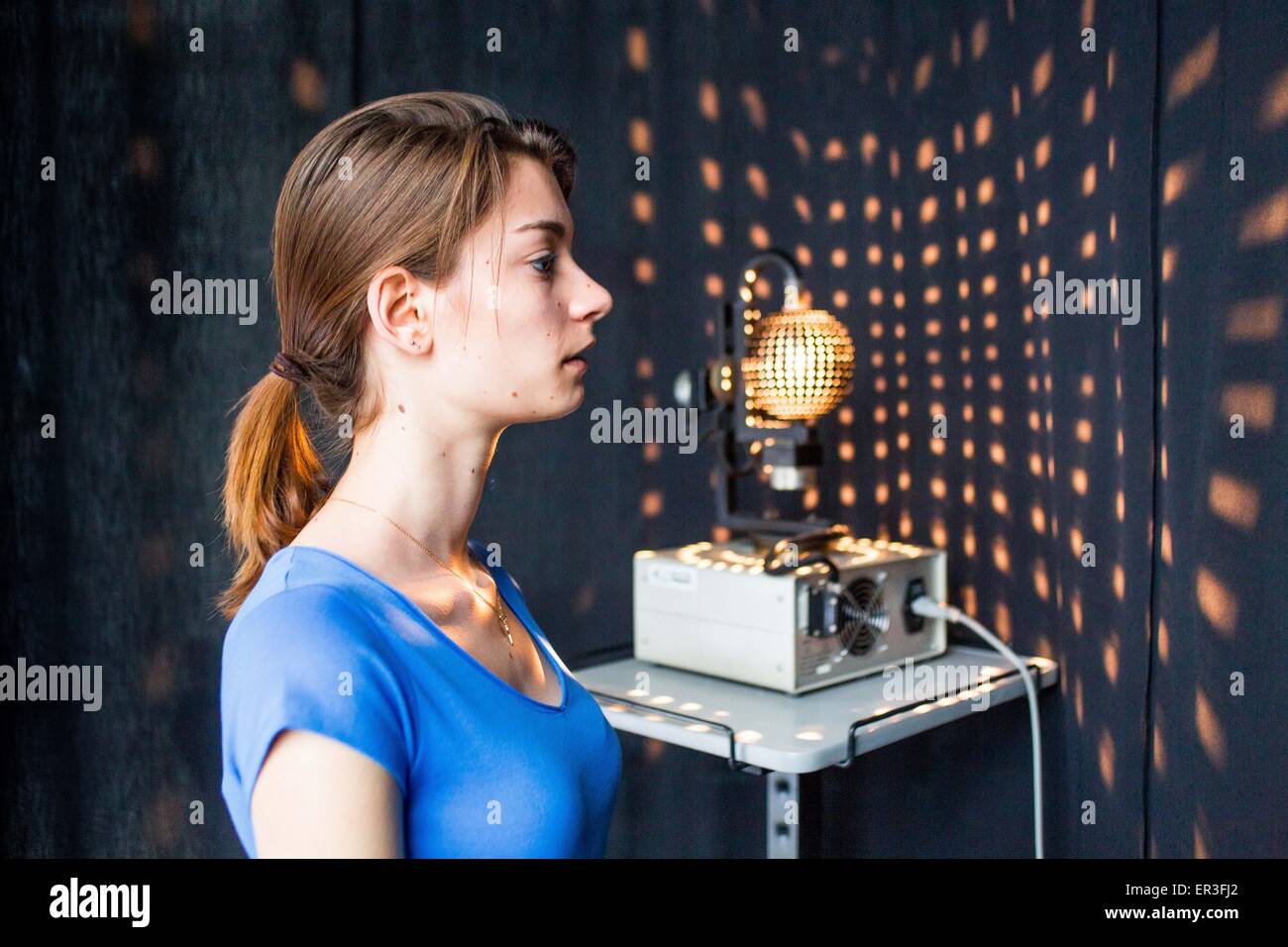 Optokinetic ball, optokinetic stimulation used in vestibular ...