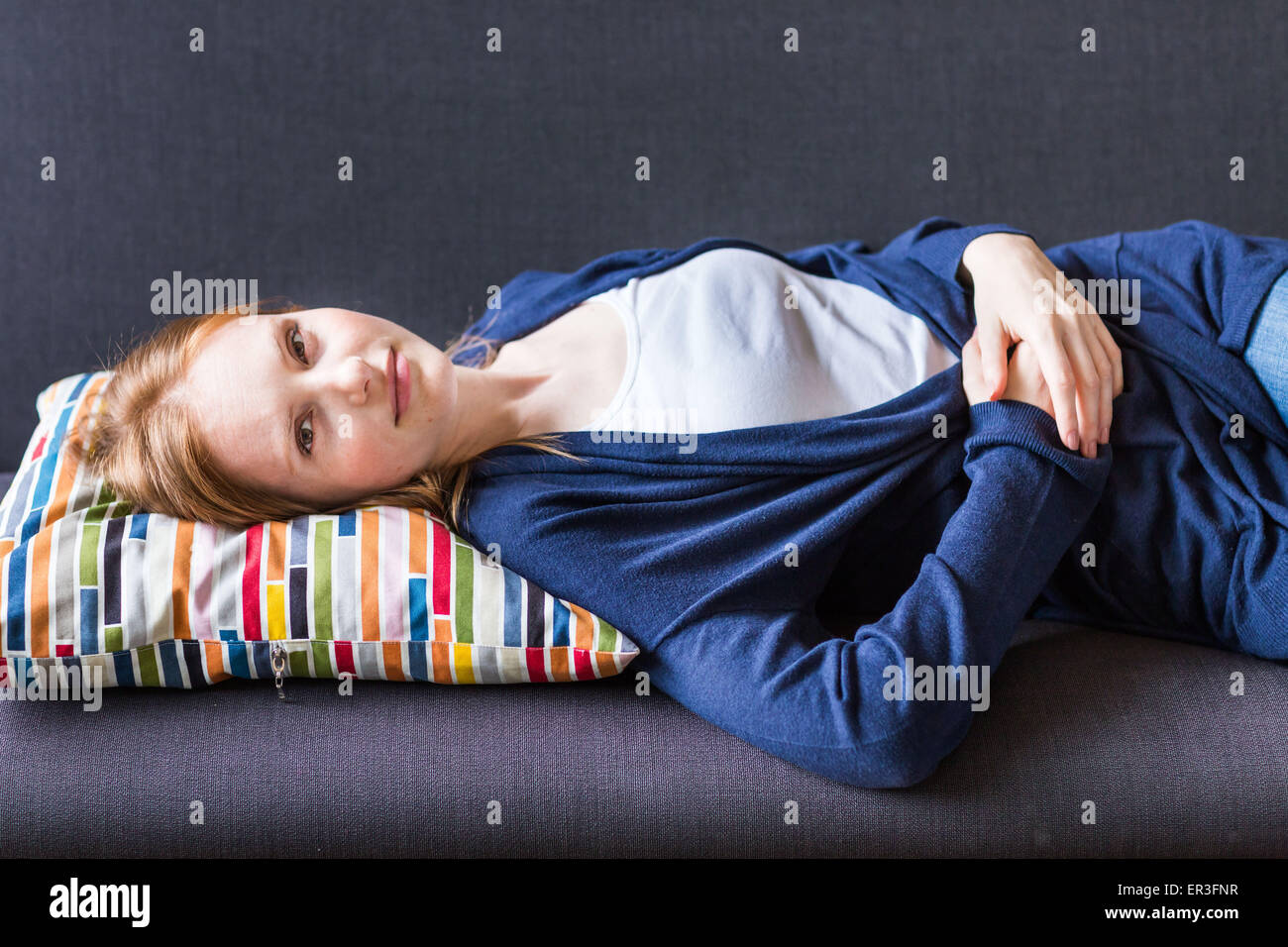 Living lying hi-res stock photography and images - Alamy