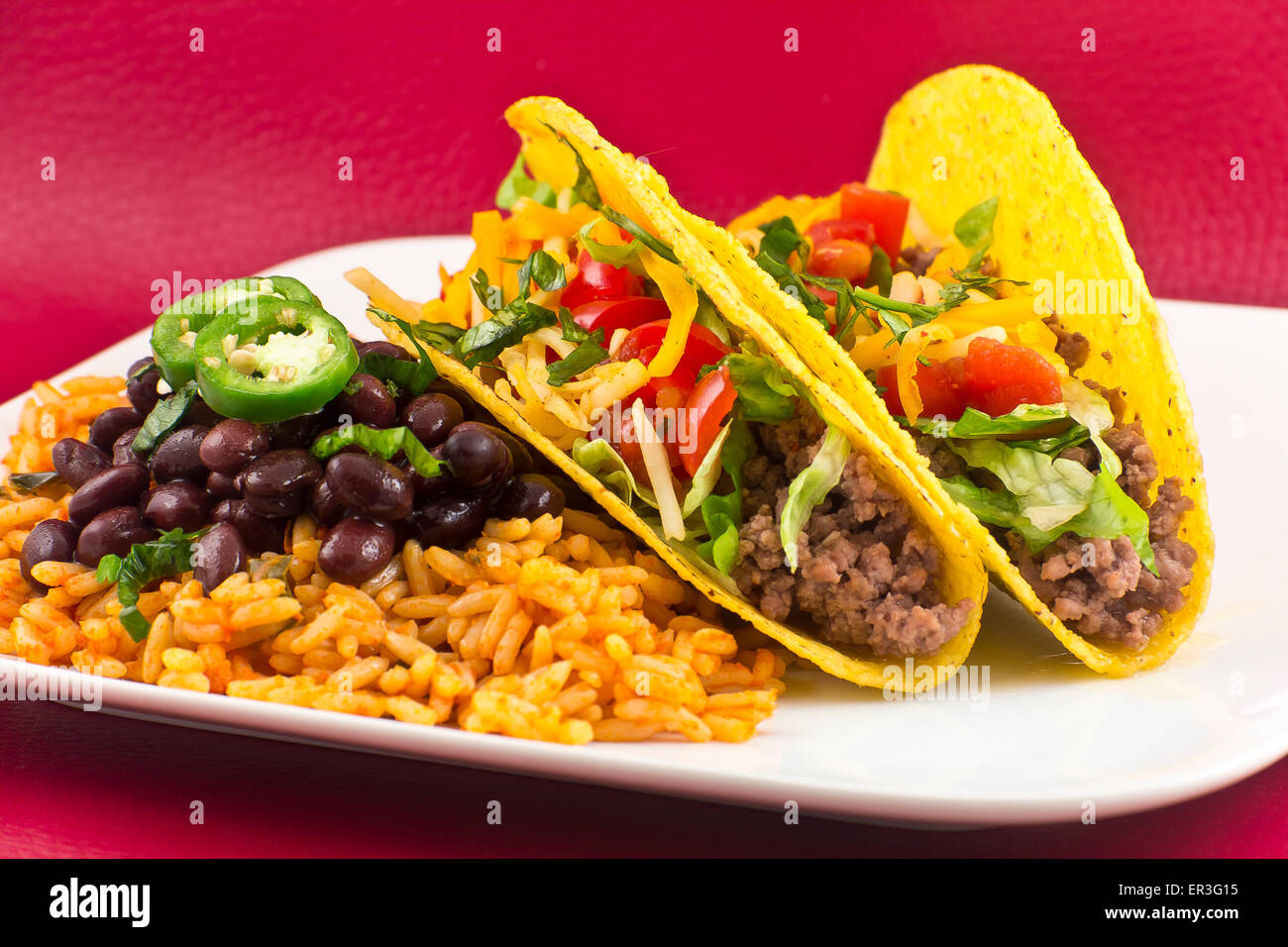 Tacos With Rice And Beans