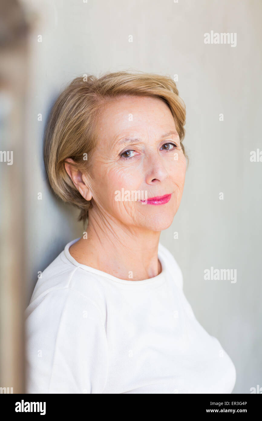 Senior woman portrait Stock Photo - Alamy