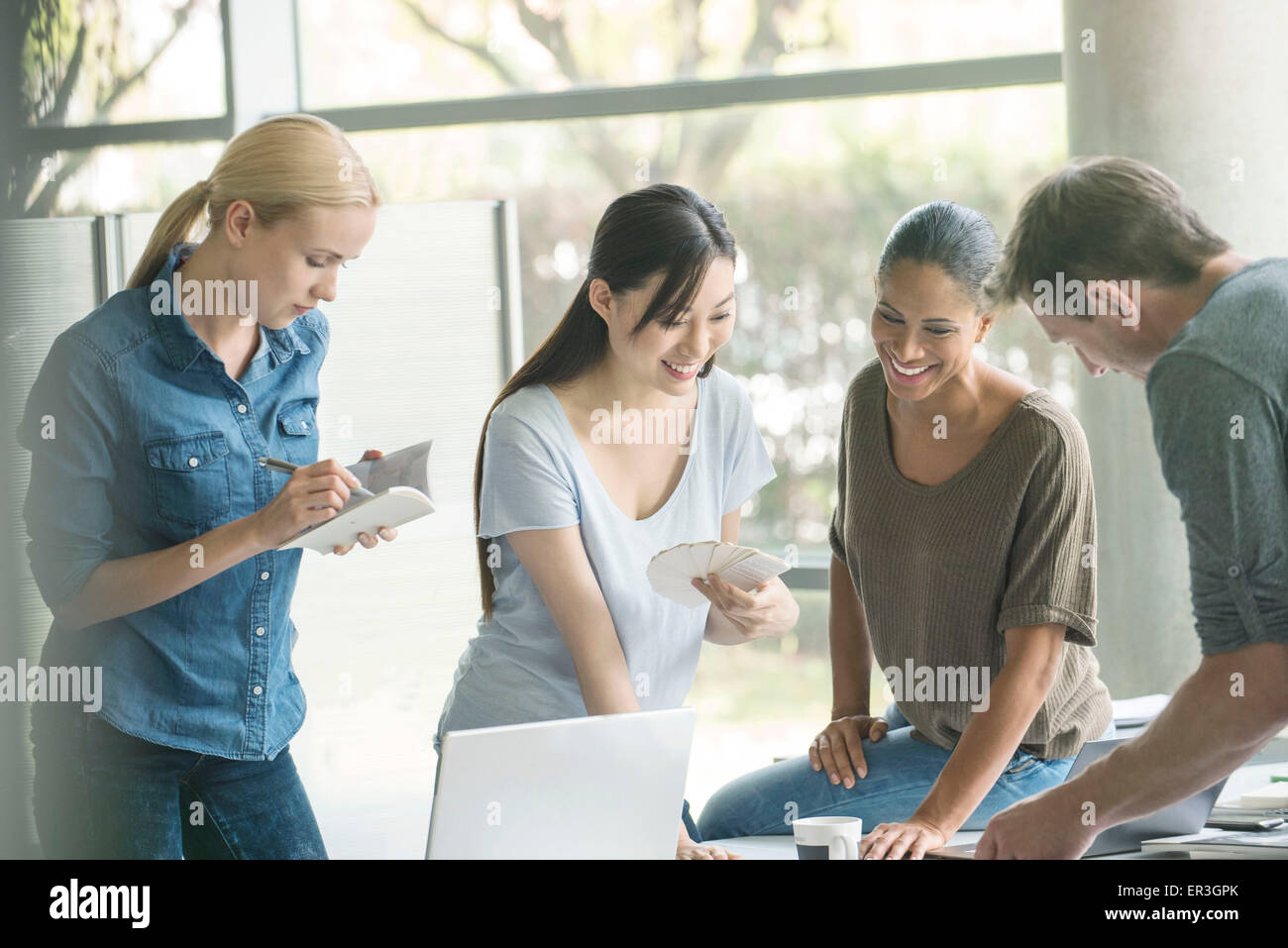 Group work fosters innovation Stock Photo - Alamy