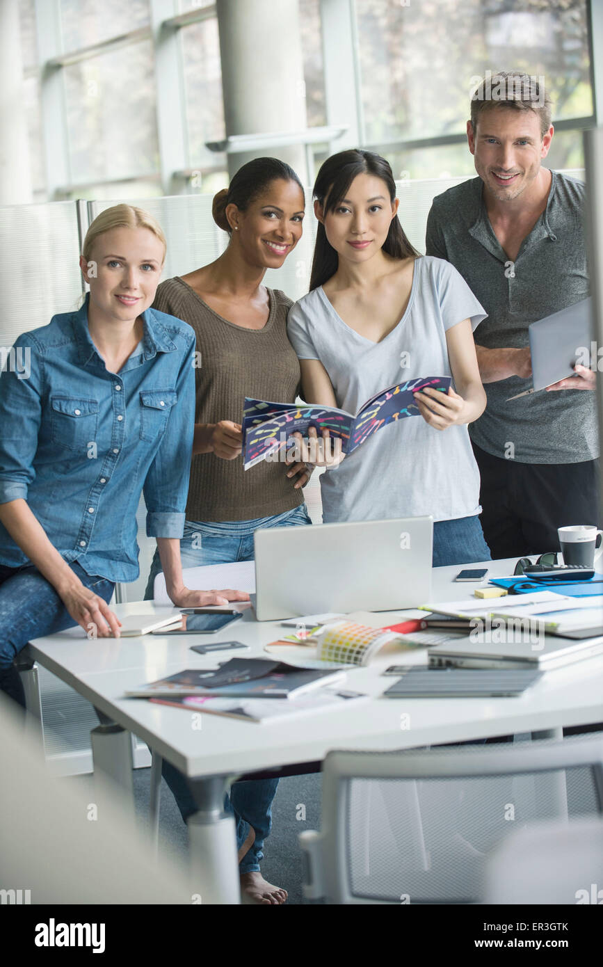 Group projects build employee morale Stock Photo - Alamy