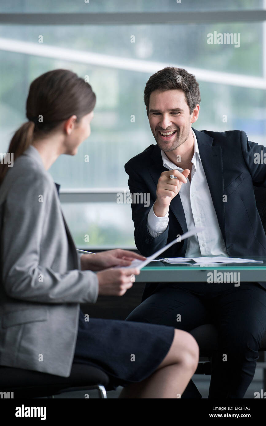 Work and good relationship with client hi-res stock photography and ...