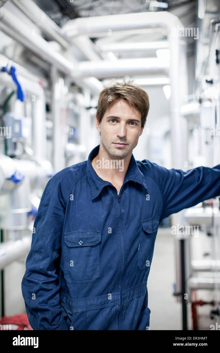 Factory worker, portrait Stock Photo - Alamy