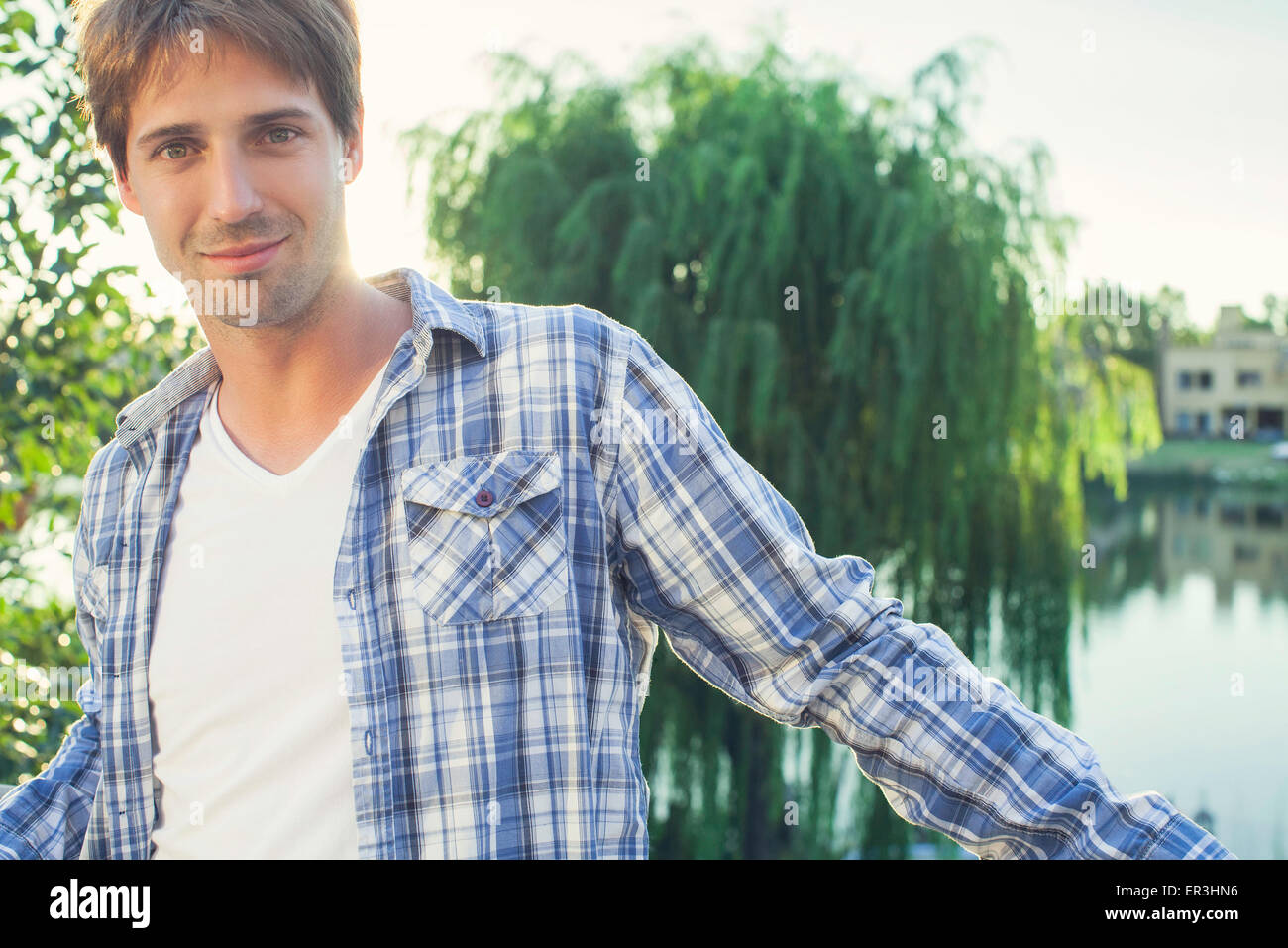 Cheerful outdoorsman hi-res stock photography and images - Alamy