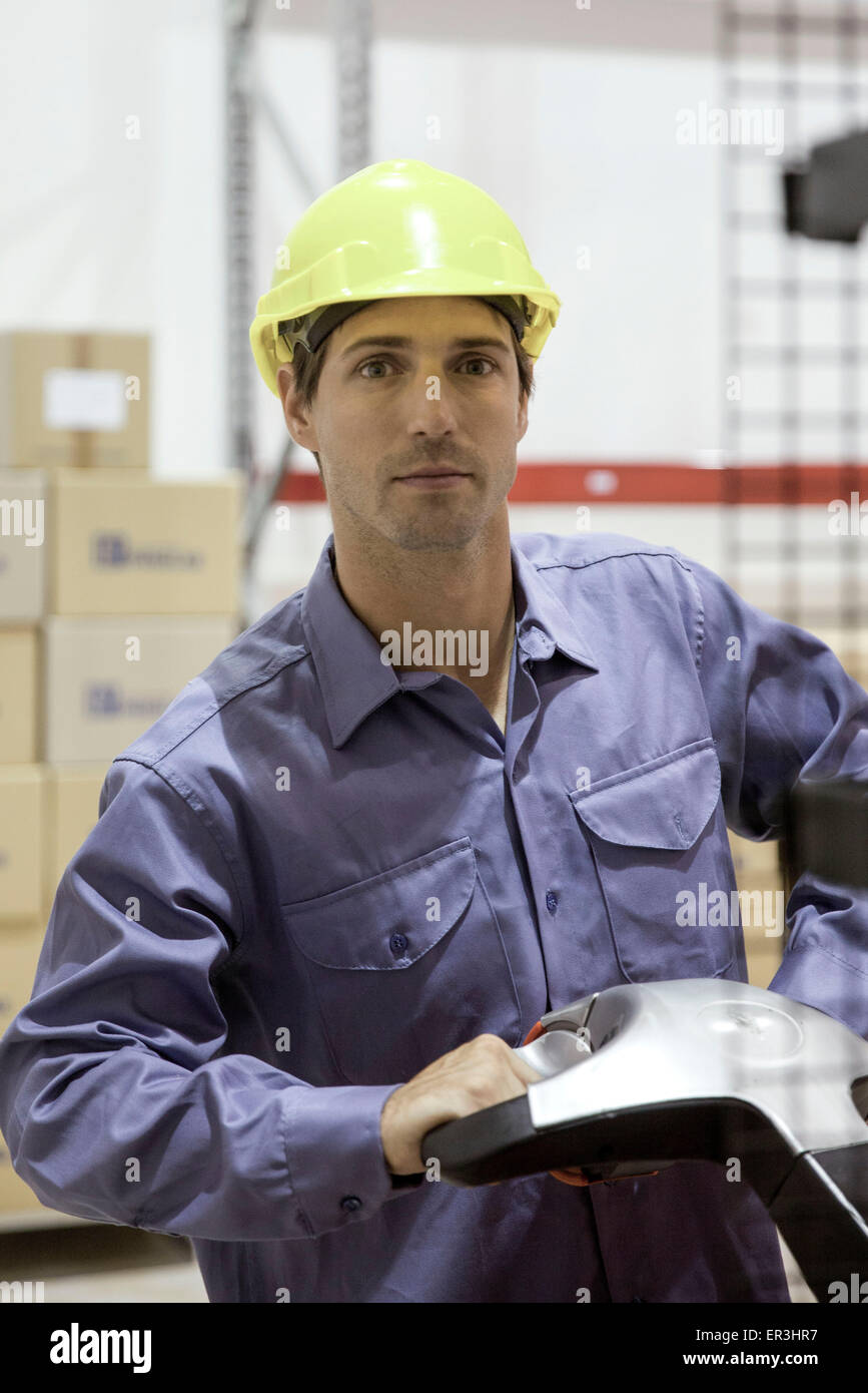 Warehouse worker, portrait Stock Photo - Alamy