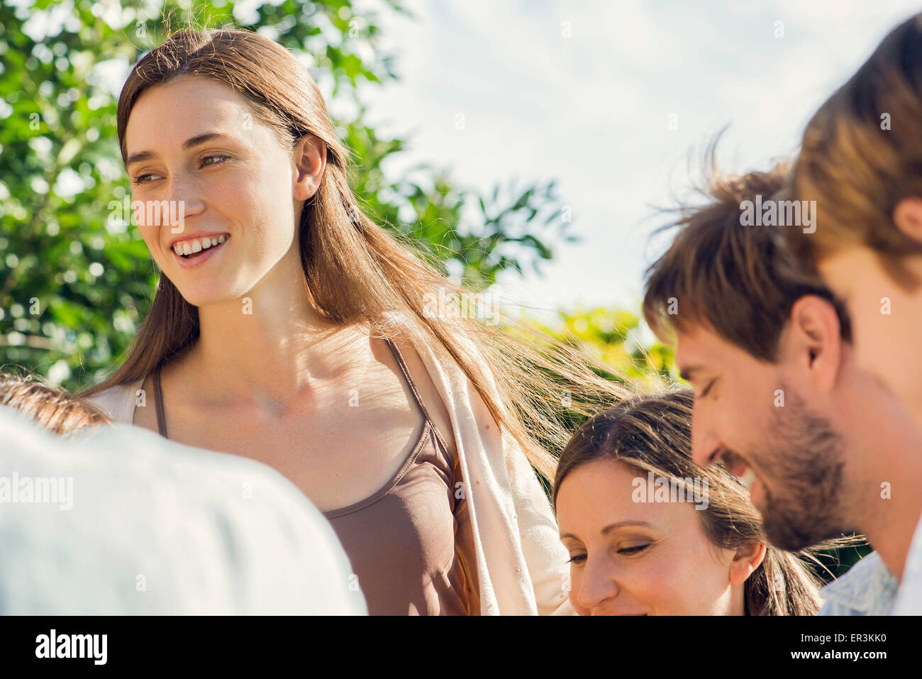 Families spending time outdoors hi-res stock photography and images - Alamy