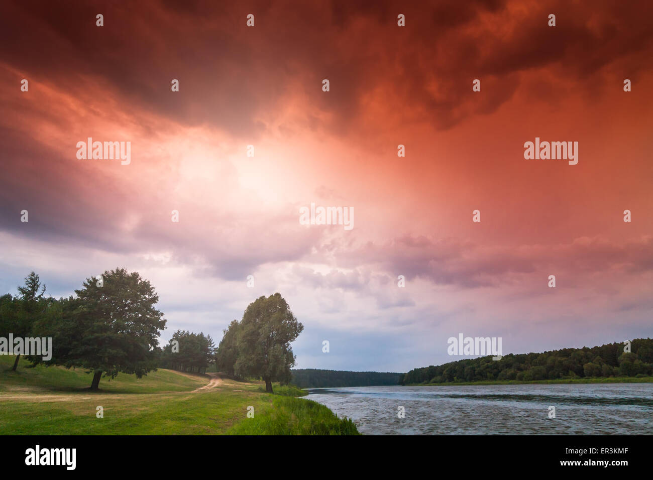 Red landscape Stock Photo - Alamy