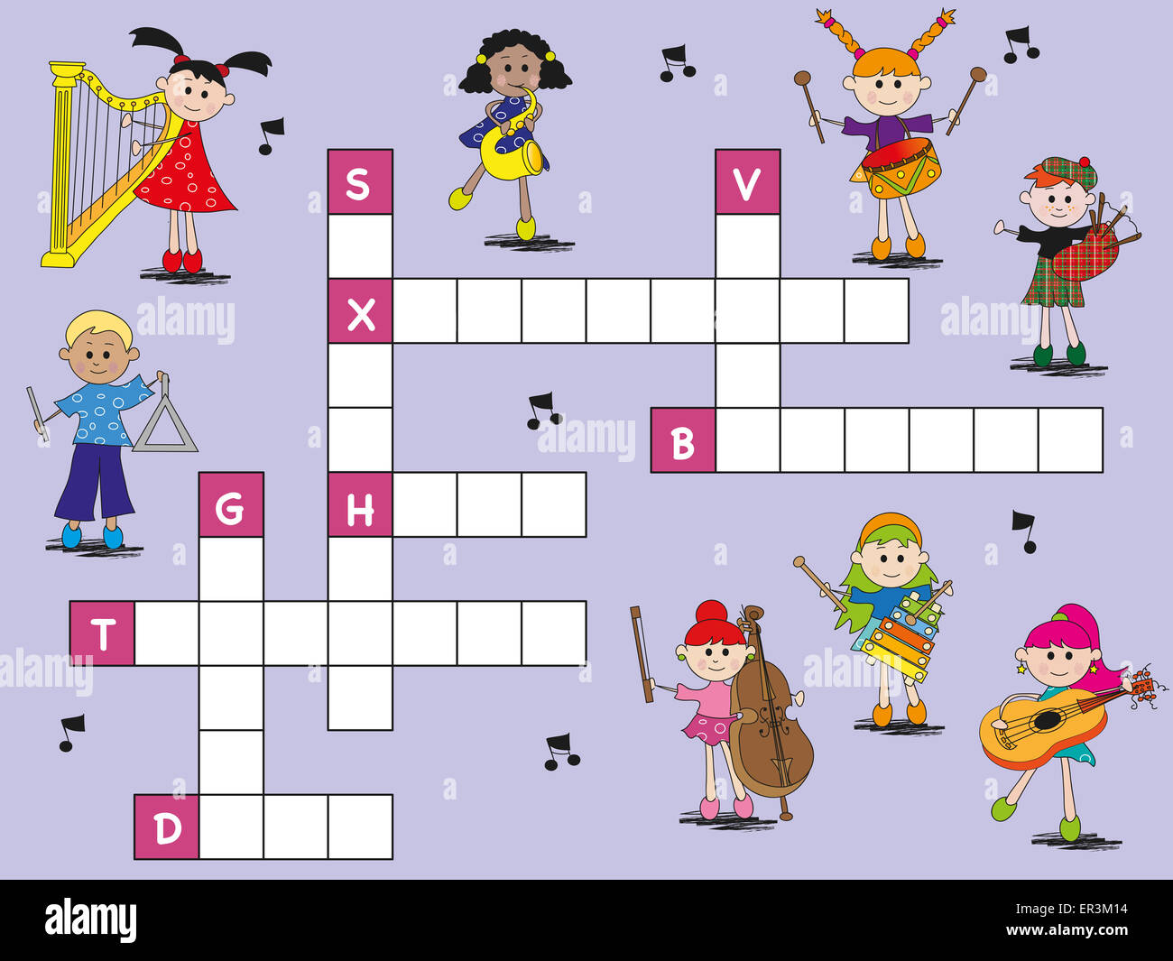 illustration of game for children: crossword Stock Photo - Alamy illustration of game for children: crossword Stock Photo - Alamy