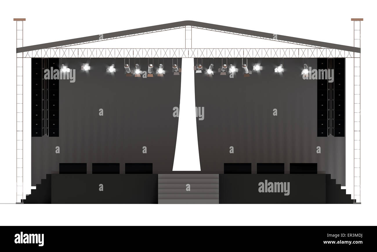 3D rendering of the stage Stock Photo - Alamy