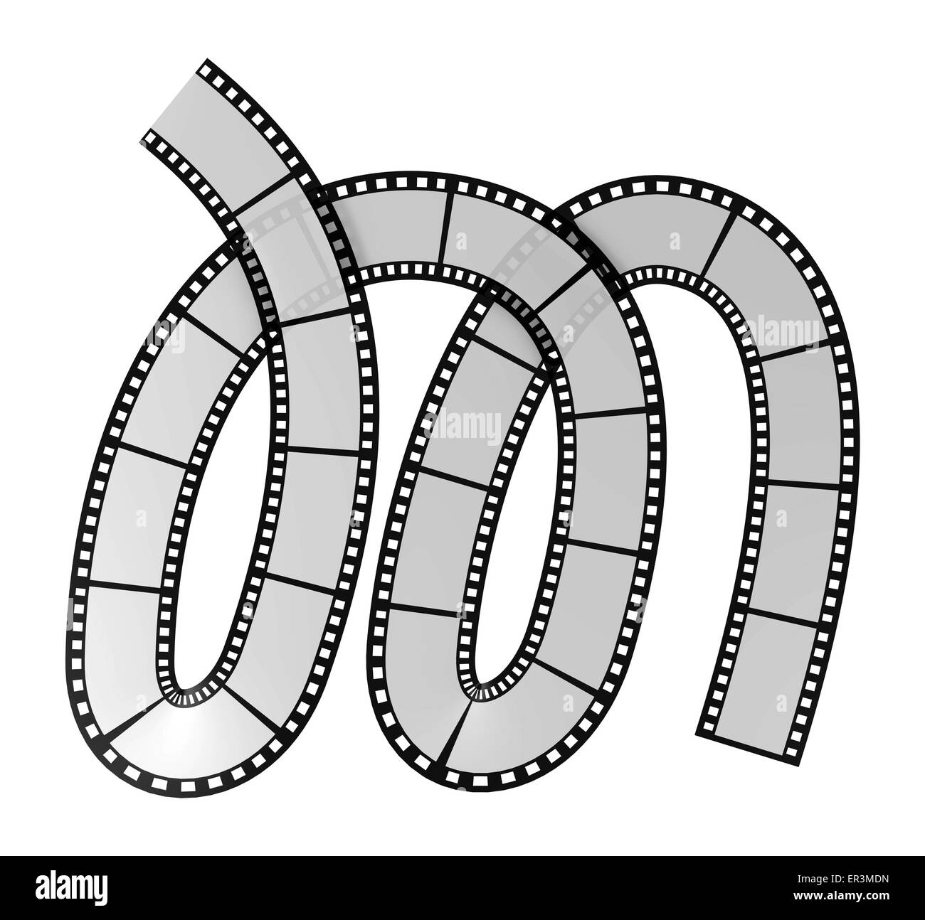 Illustration of the film strip alphabet letter Stock Photo - Alamy