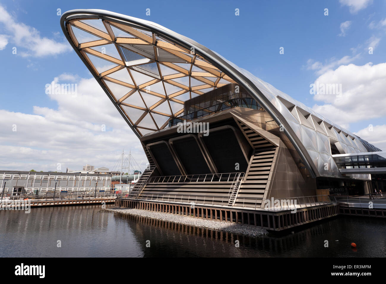 Wide-Angle view of the new Crossrail Station under construction at the ...