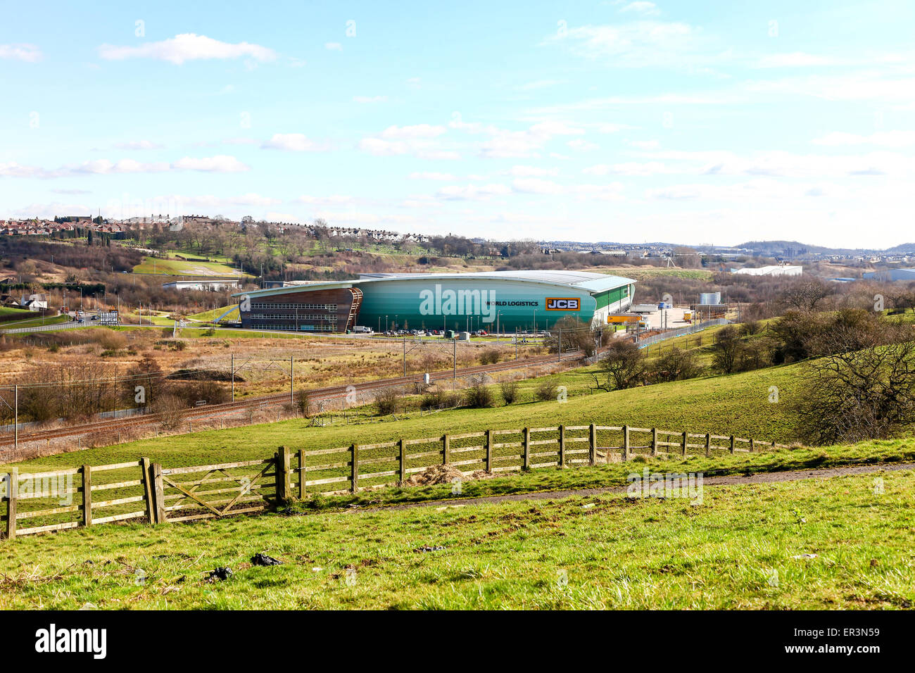 The JCB World Logistics site at Chatterley Valley Newcastle-under-Lyme ...