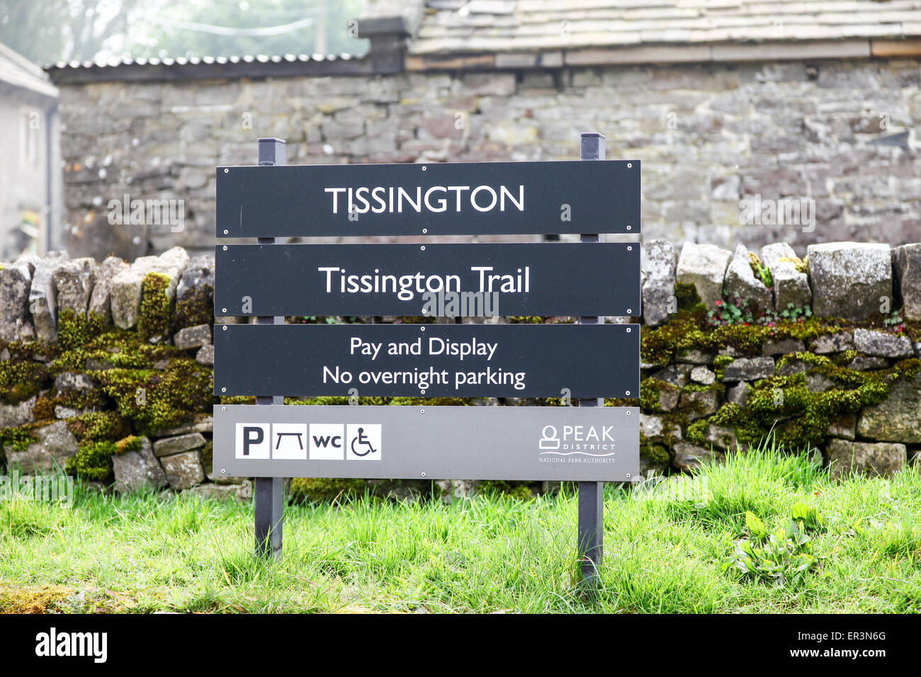 A Tissington Trail sign Derbyshire England UK Stock Photo - Alamy