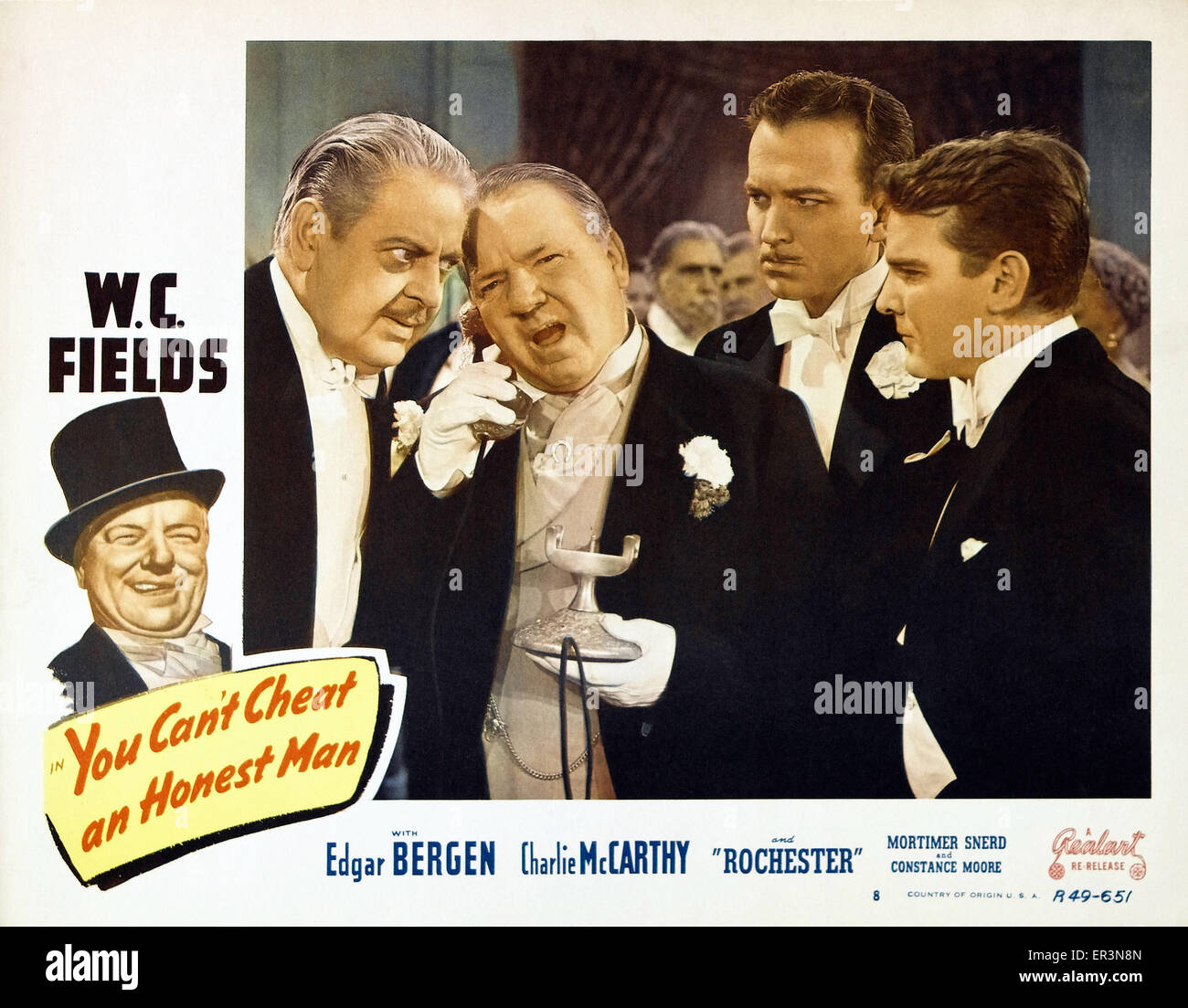 You cant cheat an honest man movie poster hi-res stock photography and ...