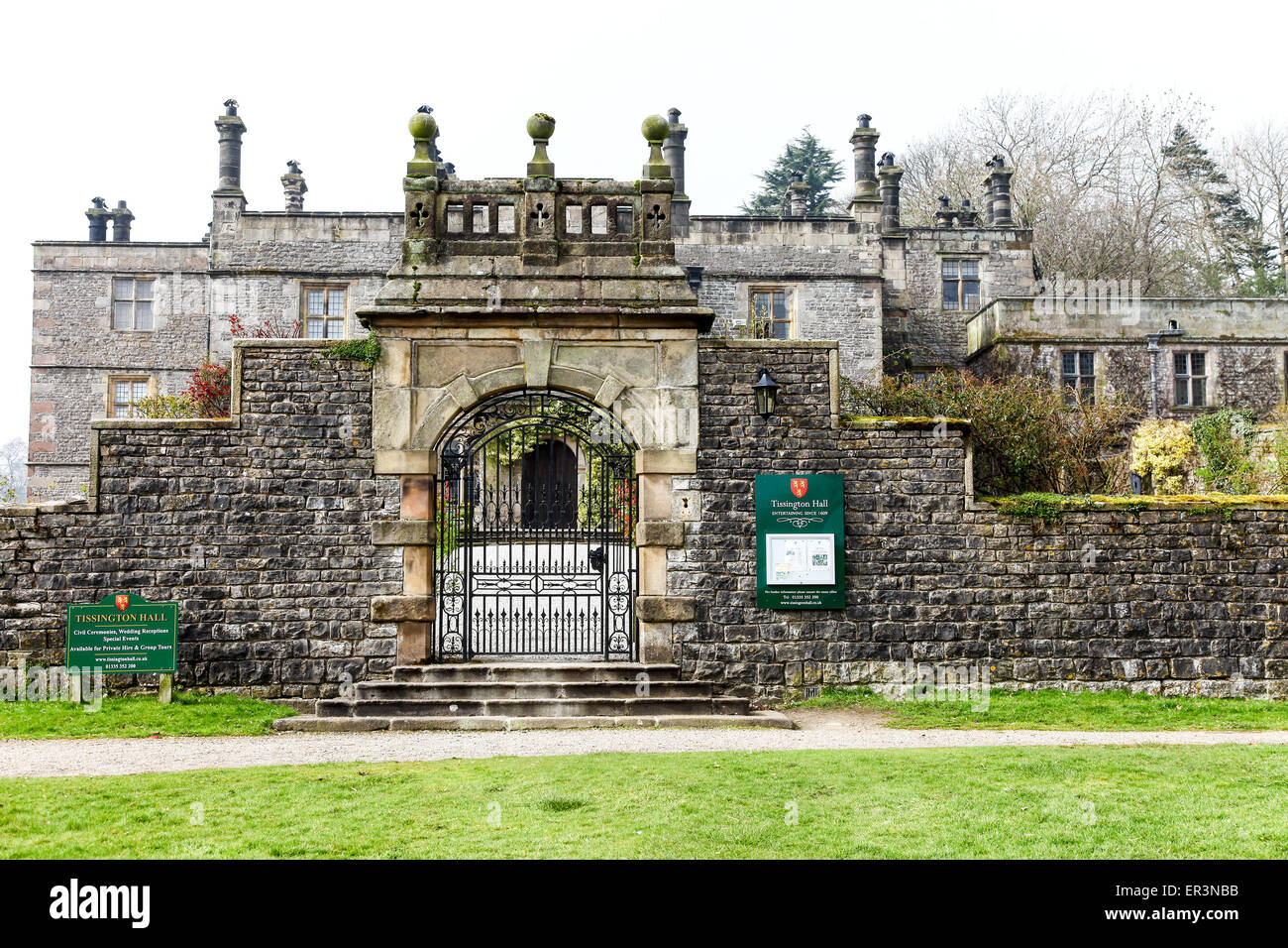 Tissington Hall is an early 17th-century Jacobean mansion house in ...