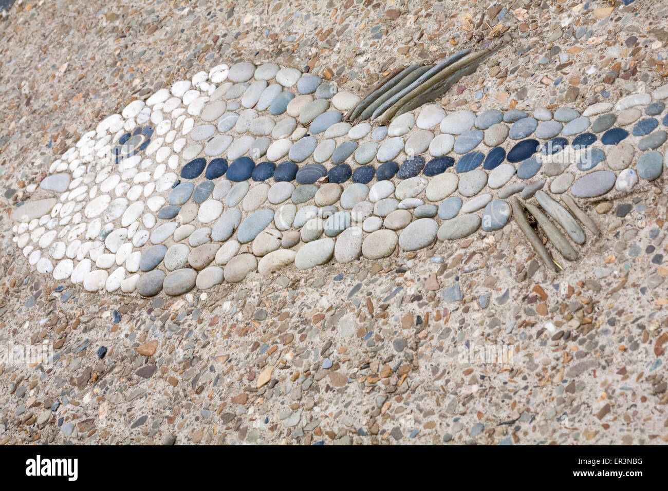 Pebble mosaic of a fish hi-res stock photography and images - Alamy
