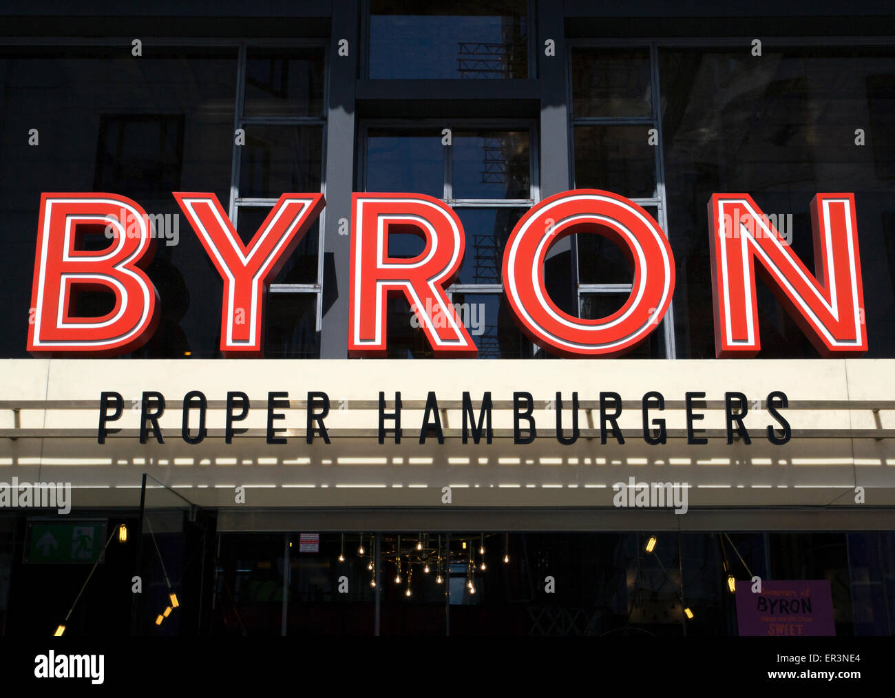 Branch of Byron hamburger restaurants, London Stock Photo - Alamy