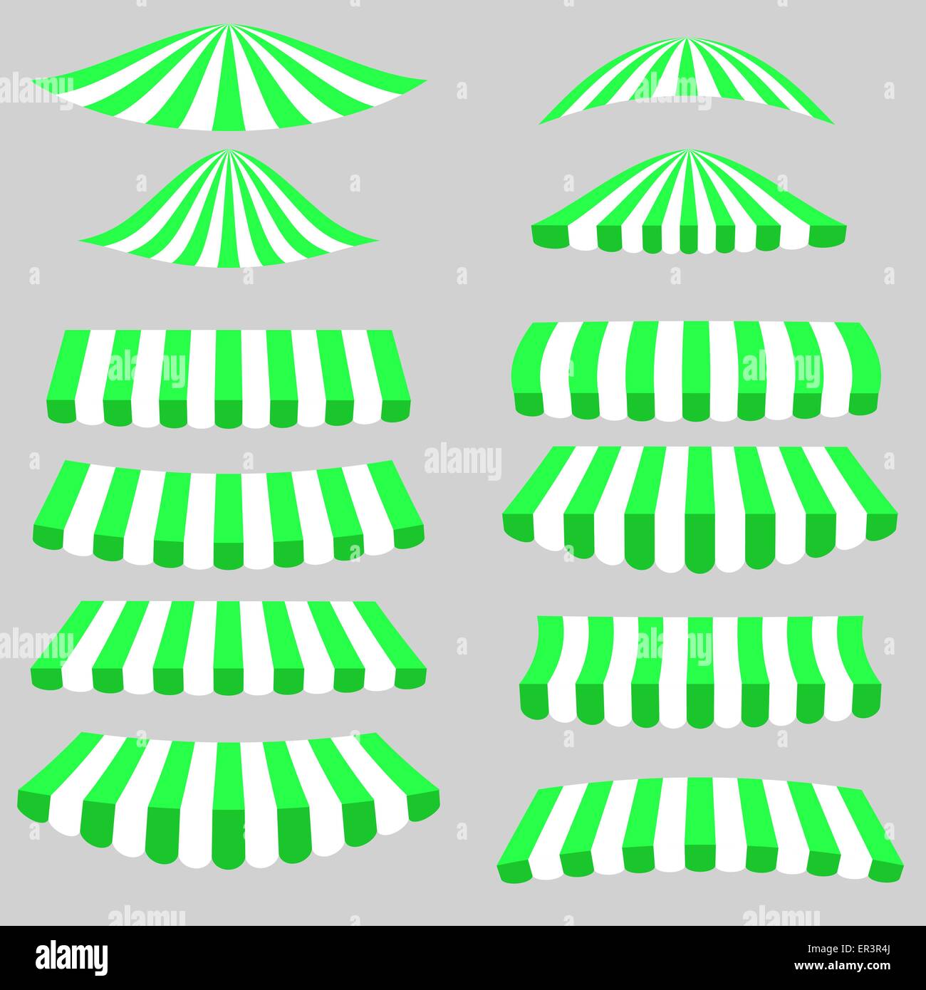 Green White Tents Stock Vector Image & Art - Alamy
