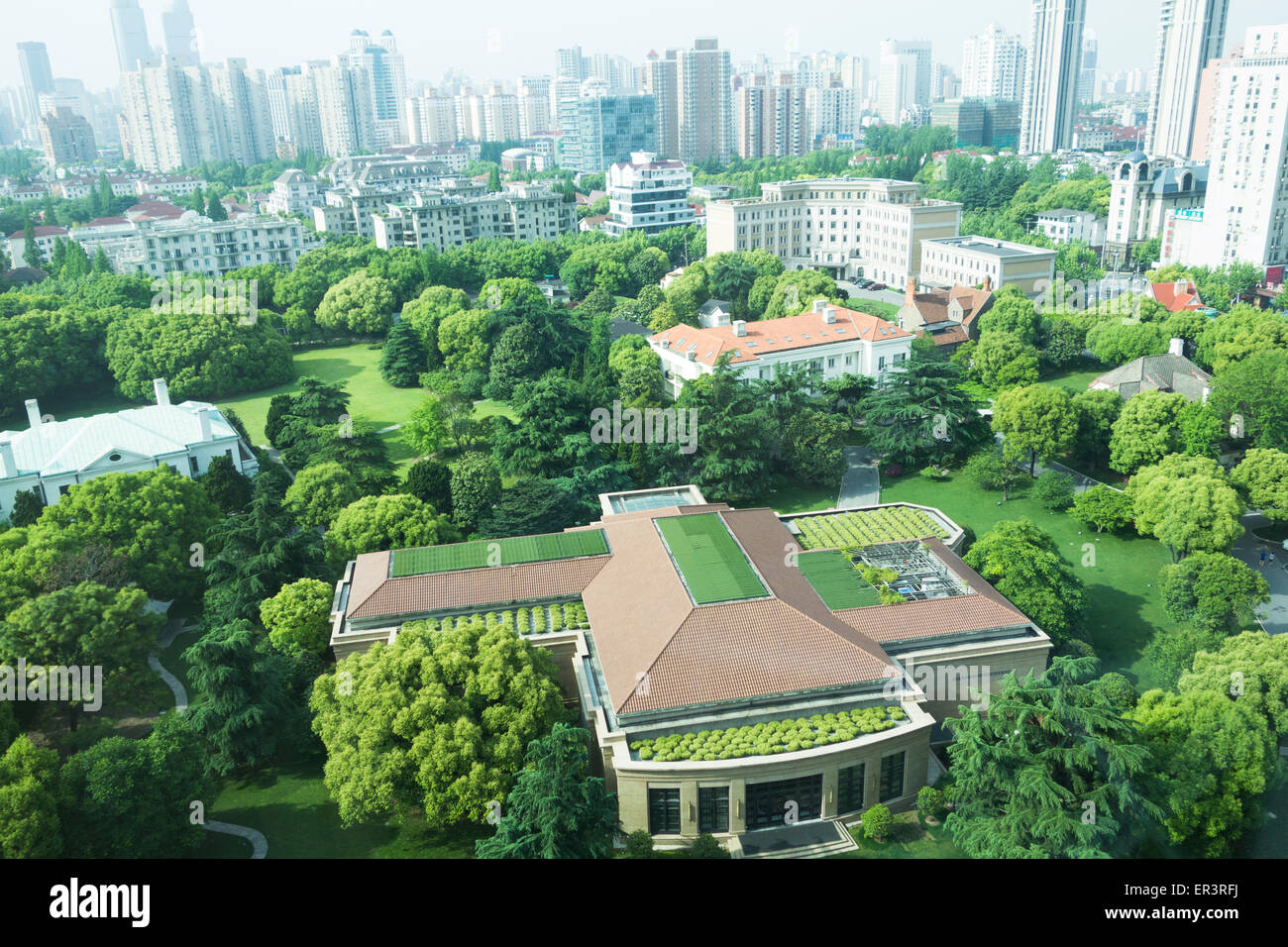 Shanghai Architecture Trees High Resolution Stock Photography and ...