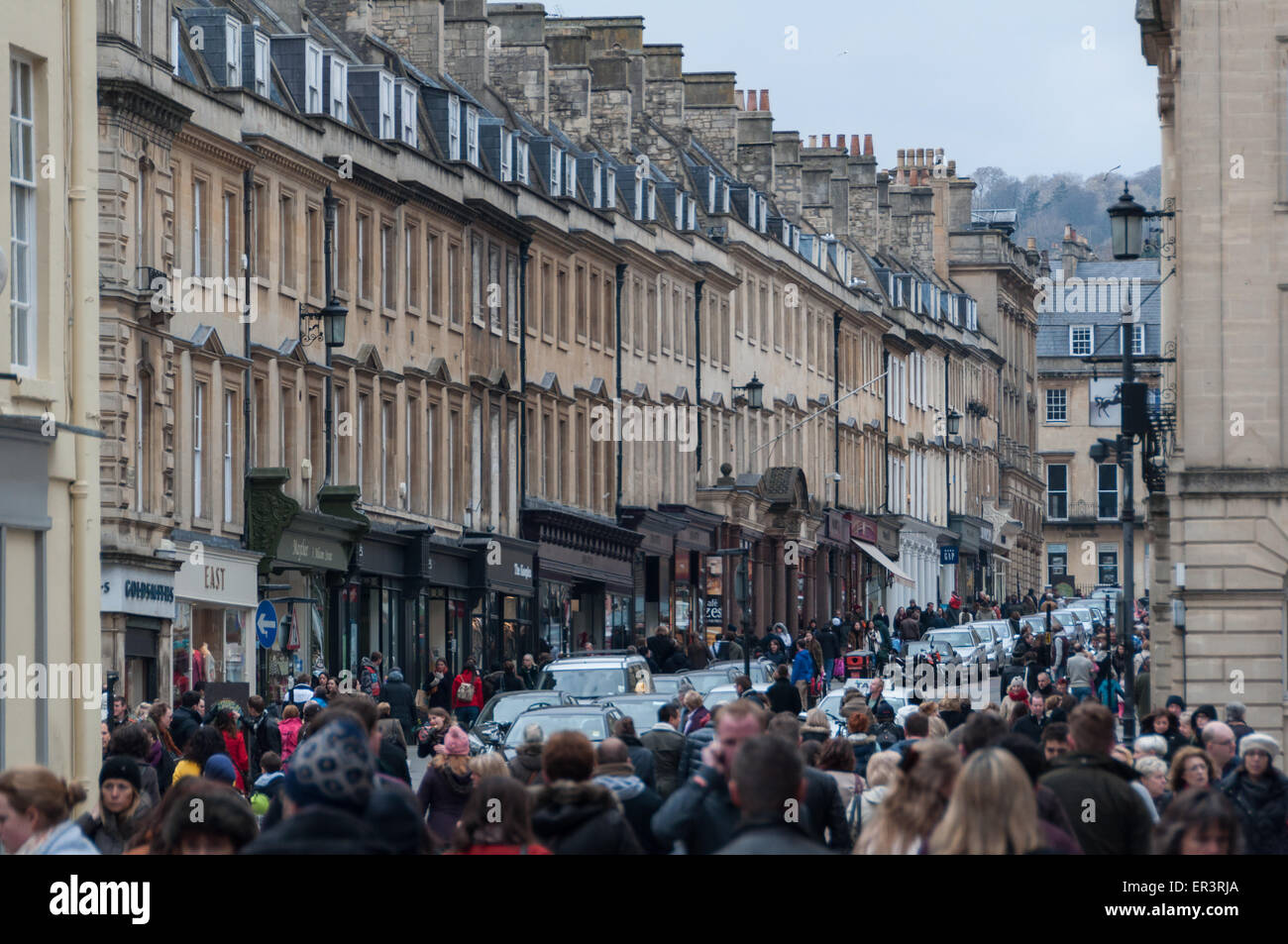 People shopping in busy Bath, Avon, England Stock Photo - Alamy
