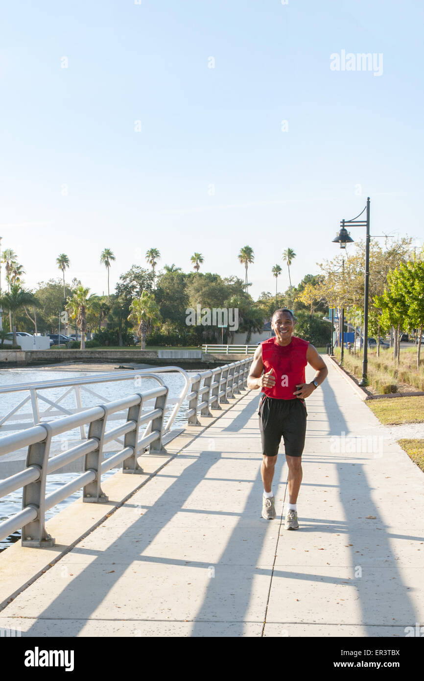 Muscular male jogging hi-res stock photography and images - Alamy