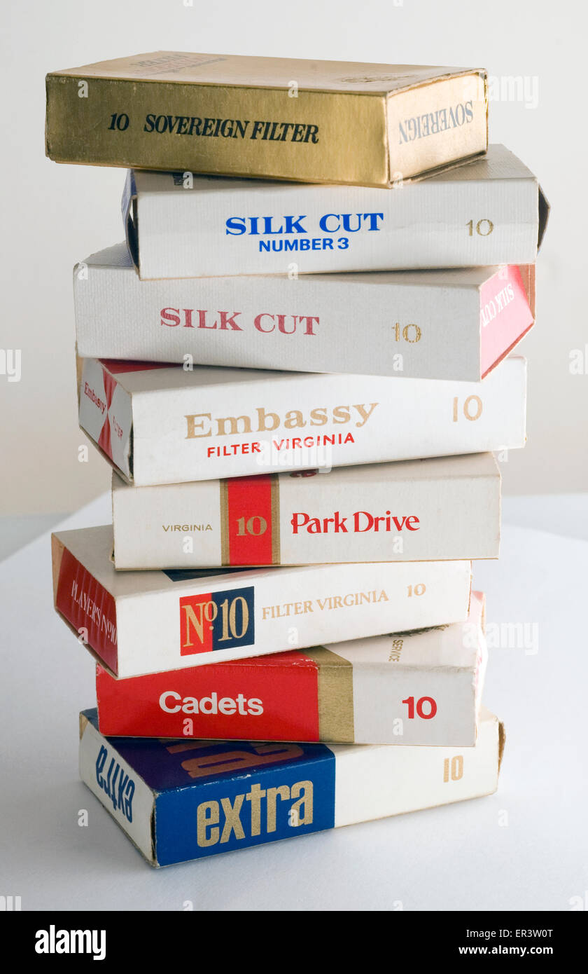 Old cigarette brands hi-res stock photography and images - Alamy