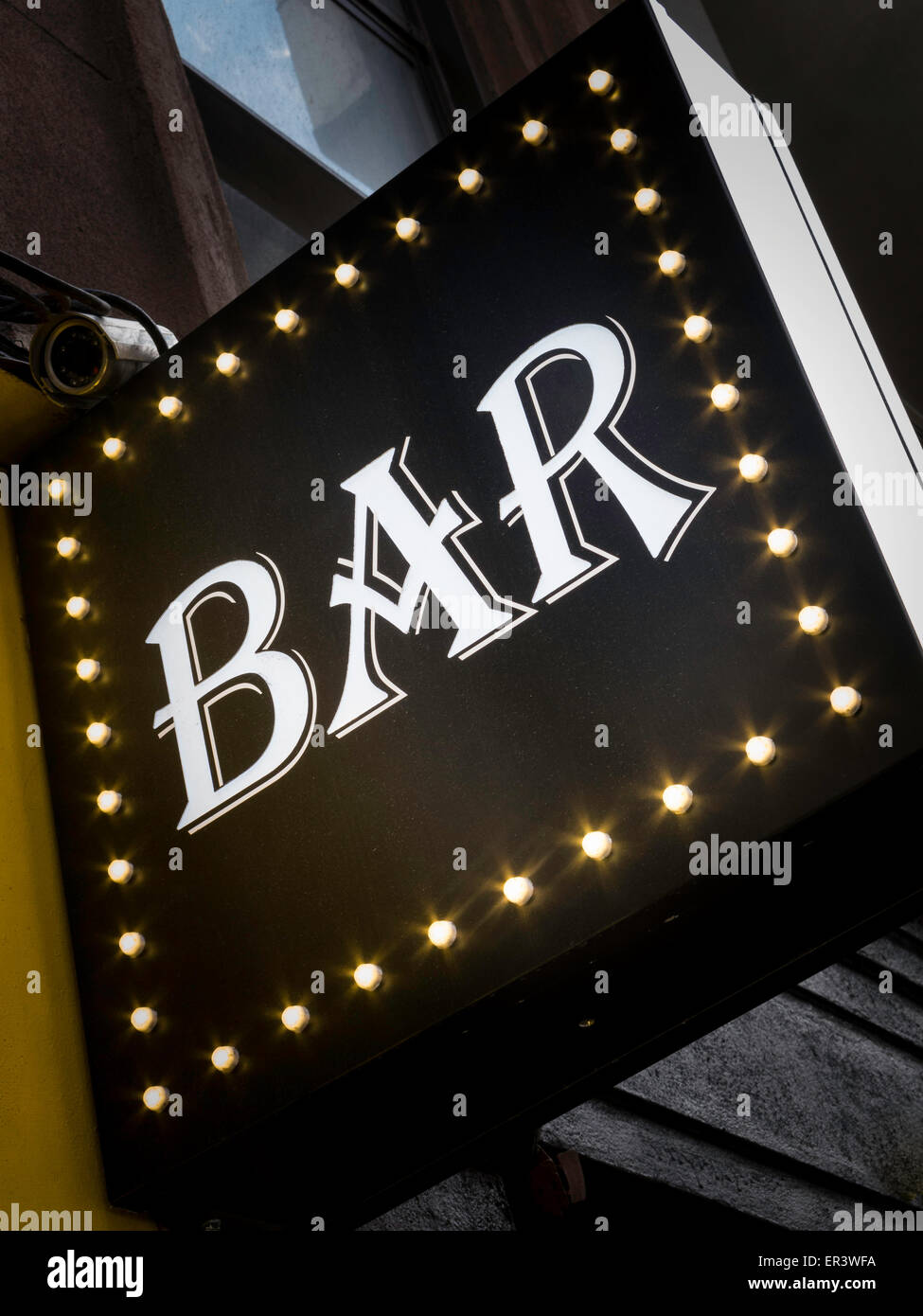 Generic Bar Sign, NYC Stock Photo - Alamy