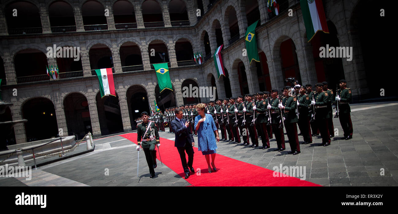 Mexico City, Mexico. 26th May, 2015. Mexican President Enrique Pena ...