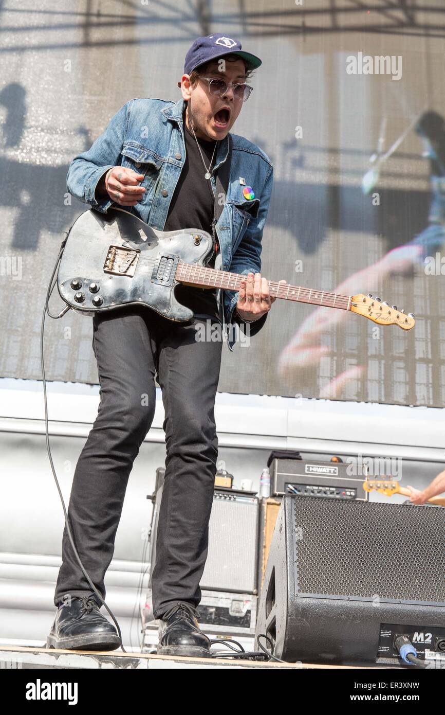 Irvine, California, USA. 16th May, 2015. Guitarist DANN GALLUCCI of ...