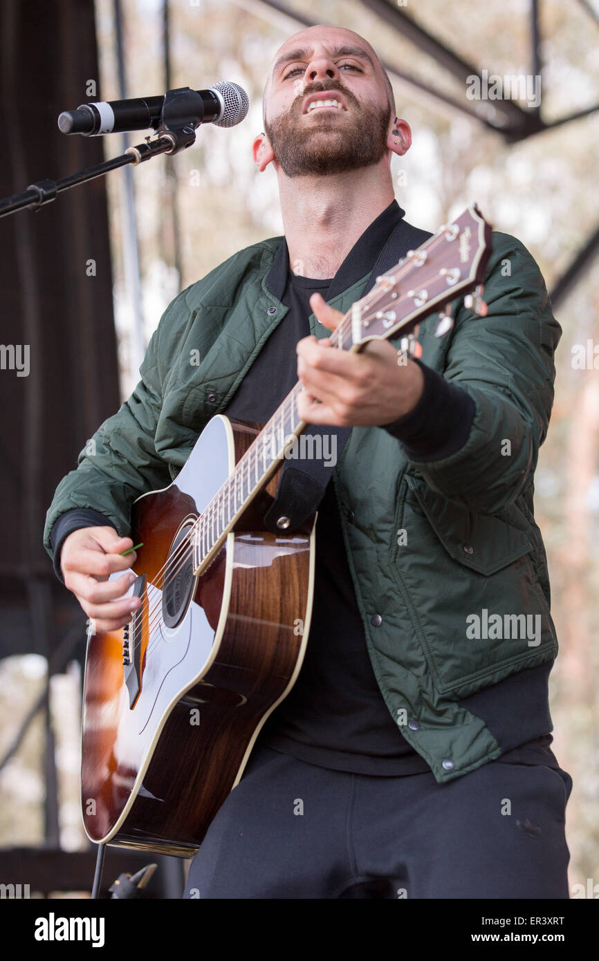 Irvine, California, USA. 16th May, 2015. Musician SAM HARRIS of X ...